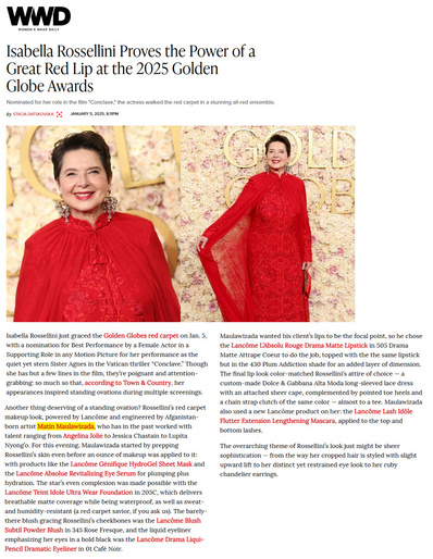 Tracey Mattingly - News - Matin Featured in WWD: Isabella Rossellini ...